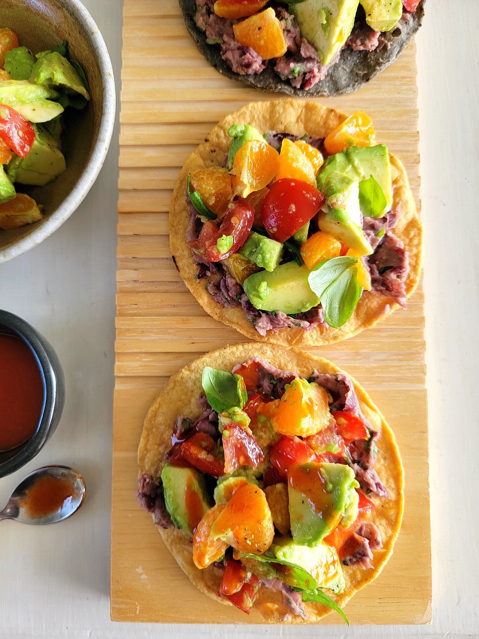 Red Kidney Bean Smash with Avocado & Mandarin Salsa - Shared Kitchen