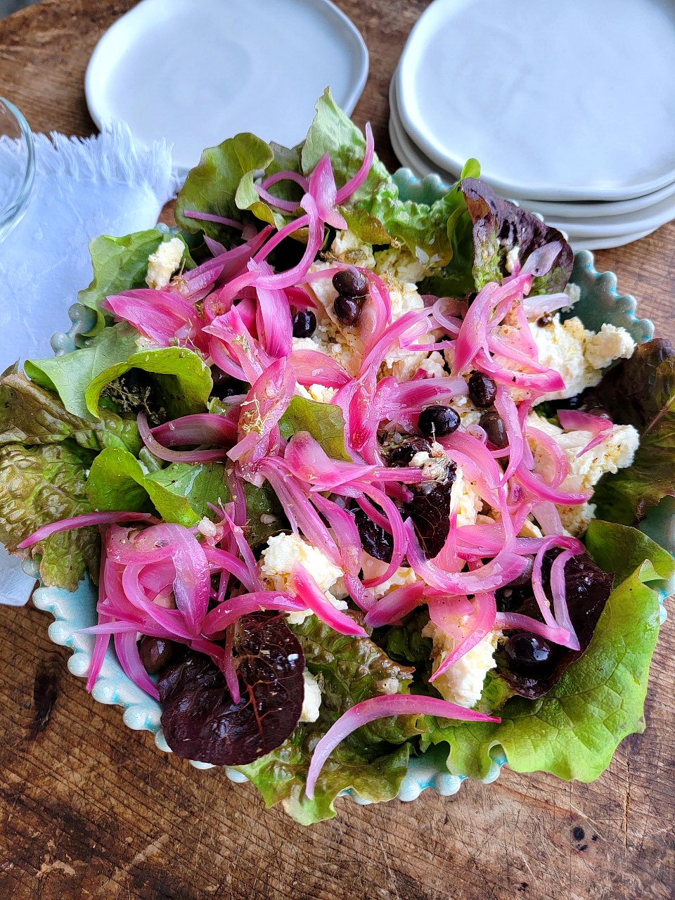 Pickled Red Onion & Feta Salad - Shared Kitchen