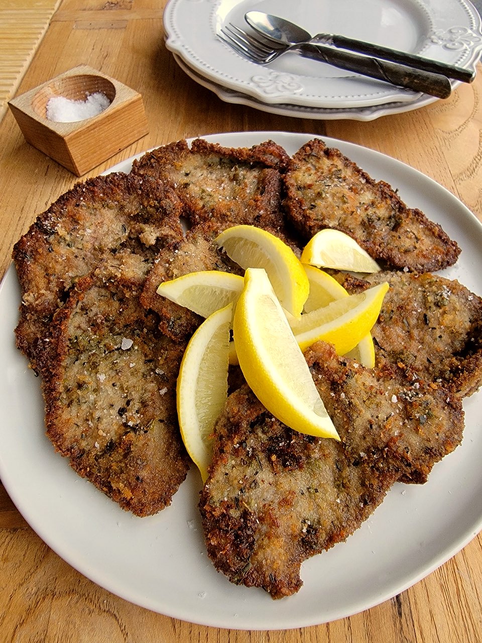 Schnitzels with Caper Crumb - Shared Kitchen